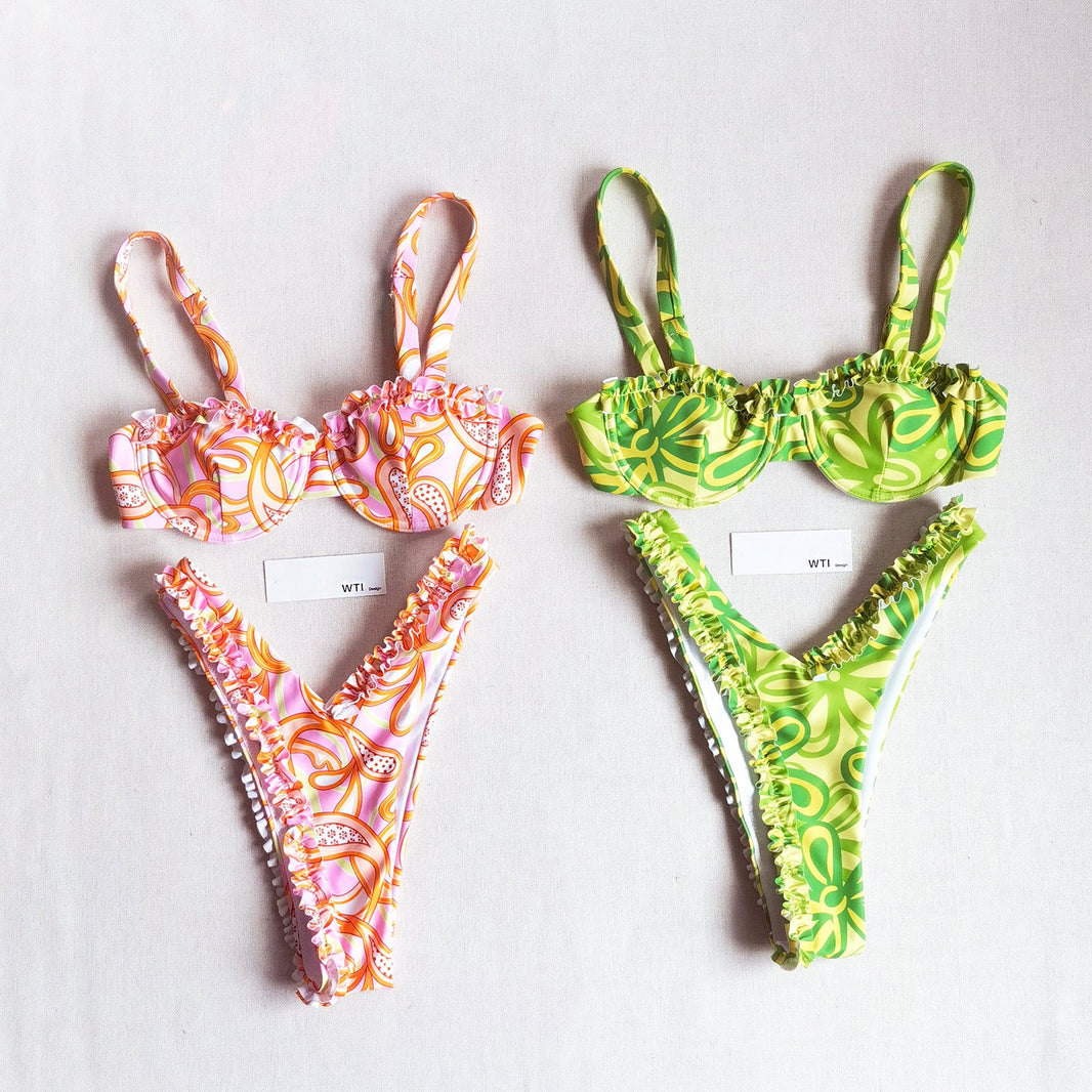 Cow Prints Bikini Set for Women - Printed Bikini Summer Wear – W.T.I ...